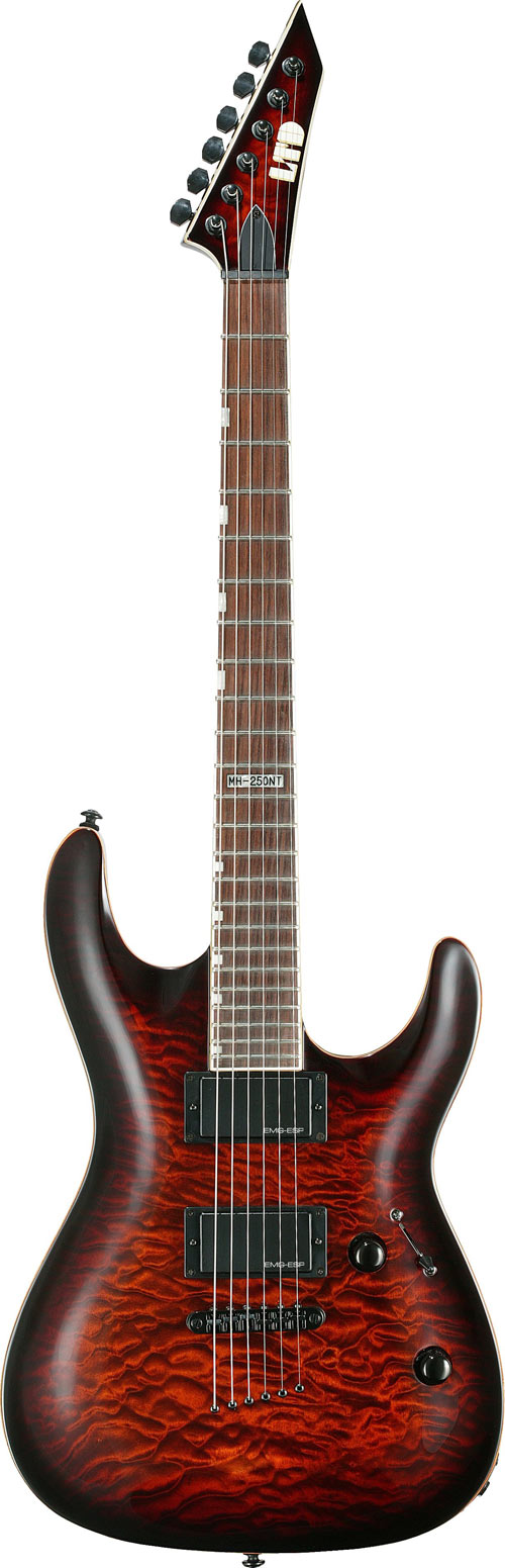 ESP LTD MH-250-NT Dark Brown Sunburst Non Trem | guitarguitar