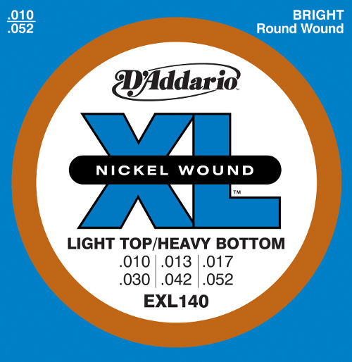 D'Addario EXL140 Light Top/Heavy Bottom 10-52
