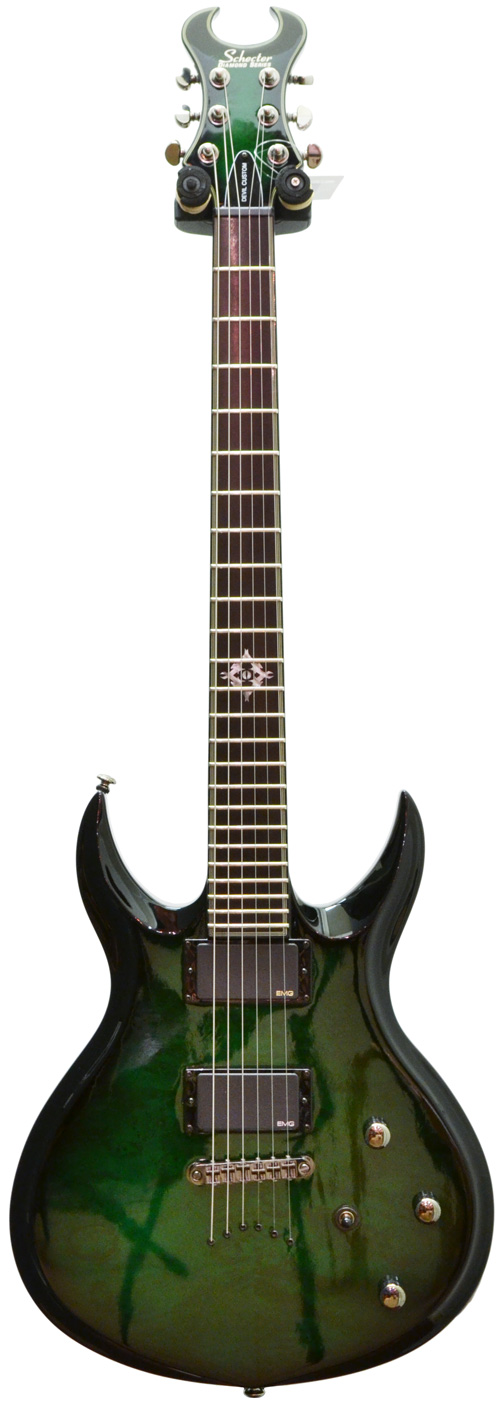 Schecter Devil Custom Greenburst (Pre-Owned) | guitarguitar