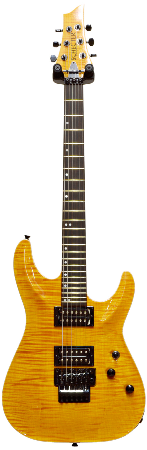 Schecter USA Custom Shop Sunset Classic II FR Flame Maple Ebony Trans ...