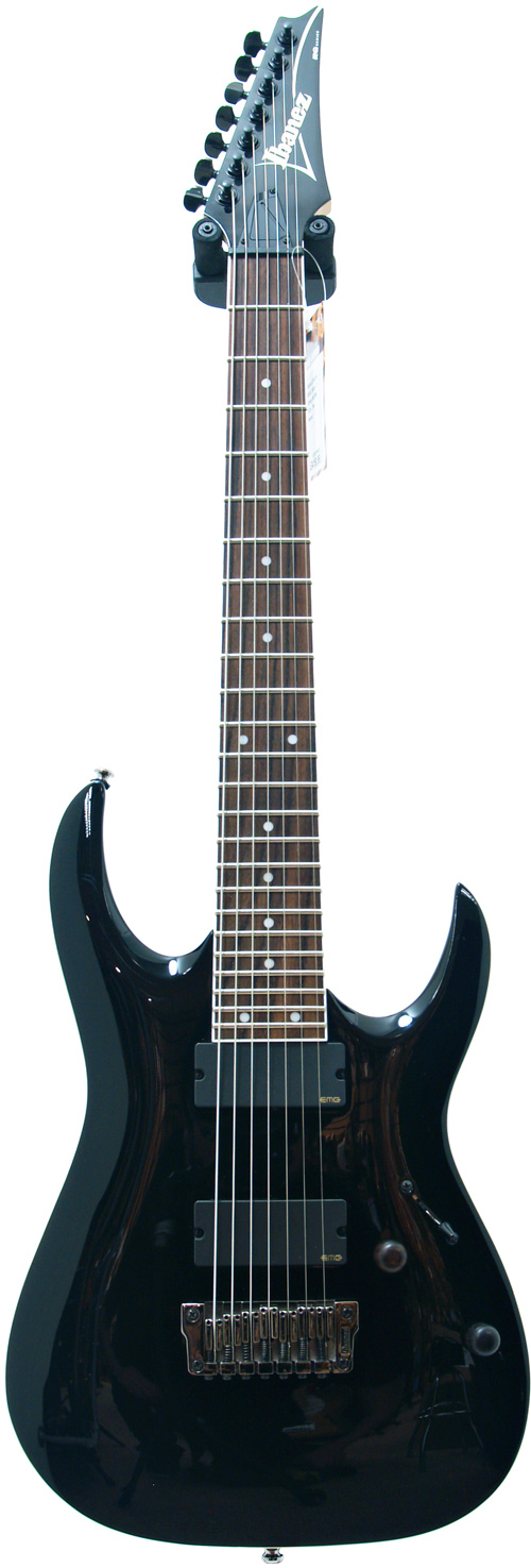 Ibanez RGA7 Black 7 String W/EMG 707s (Pre-Owned) | guitarguitar