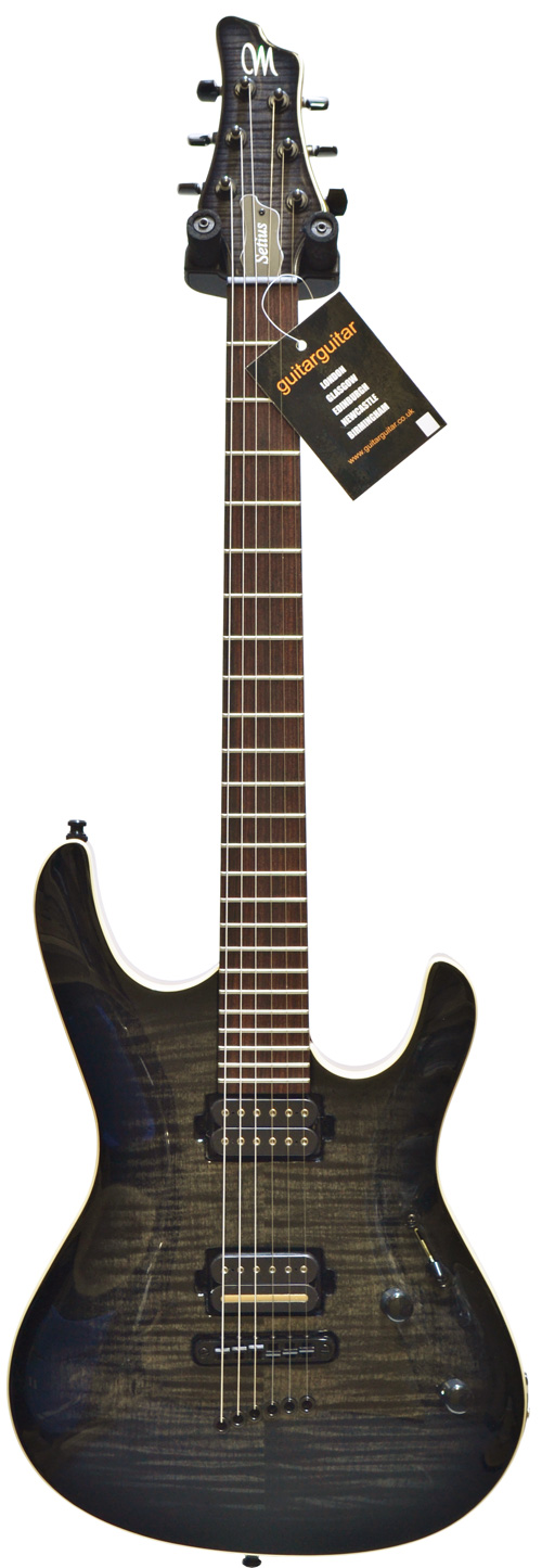 Mayones Setius GTM 6 Trans Graphite Burst Gloss Finish Flame Maple Top ...