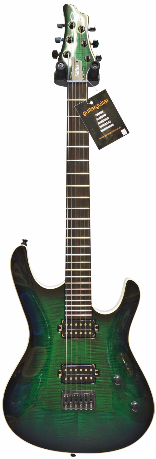 Mayones Setius GTM 6 Trans Dirty Green Burst Gloss Finish Flame Maple ...
