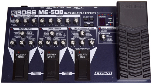 BOSS ME-50B Bass Guitar Multi-Effects (Ex-Demo) | guitarguitar