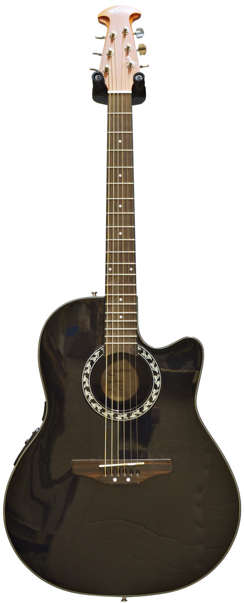 Ovation AB24-5 Applause Balladeer Acoustic Electric Mid Cutaway Black ...