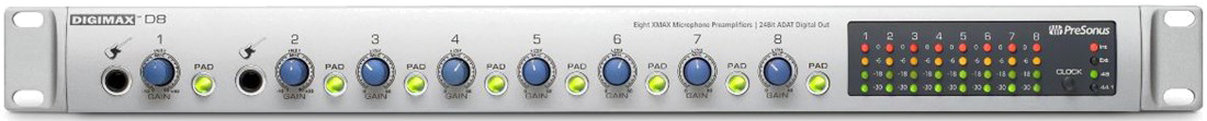 Presonus Digimax D8 Preamp | guitarguitar