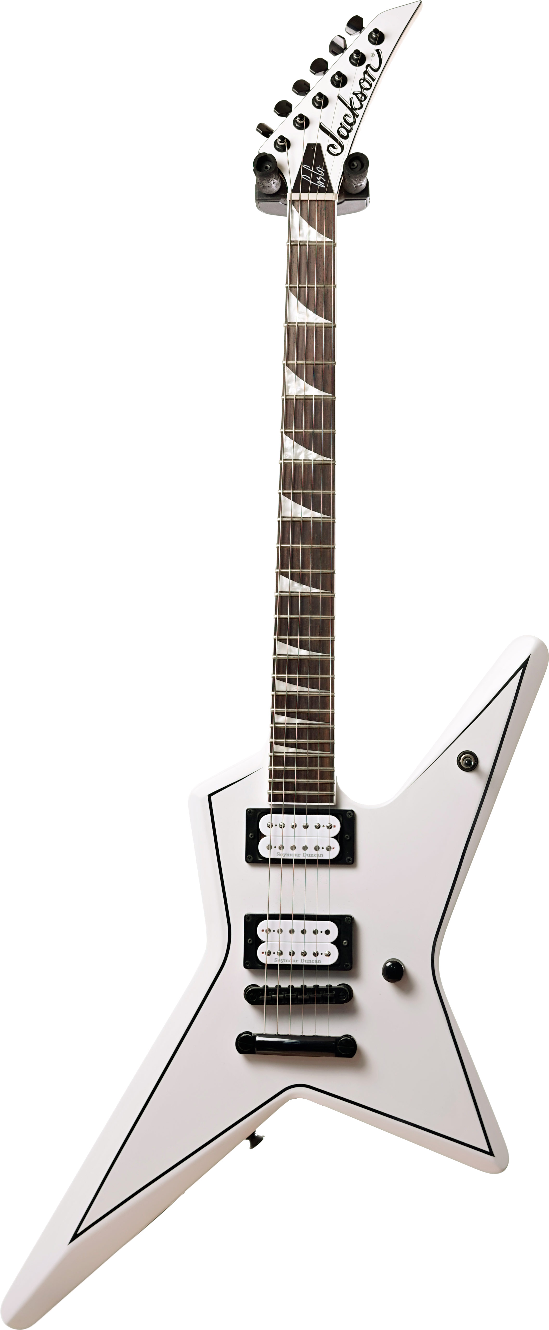 Jackson Gus G Star Signature Satin White w/Black Pinstripes (Ex-Demo) # ...