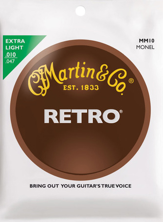Martin Retro Monel - Extra Light (10-47) | guitarguitar