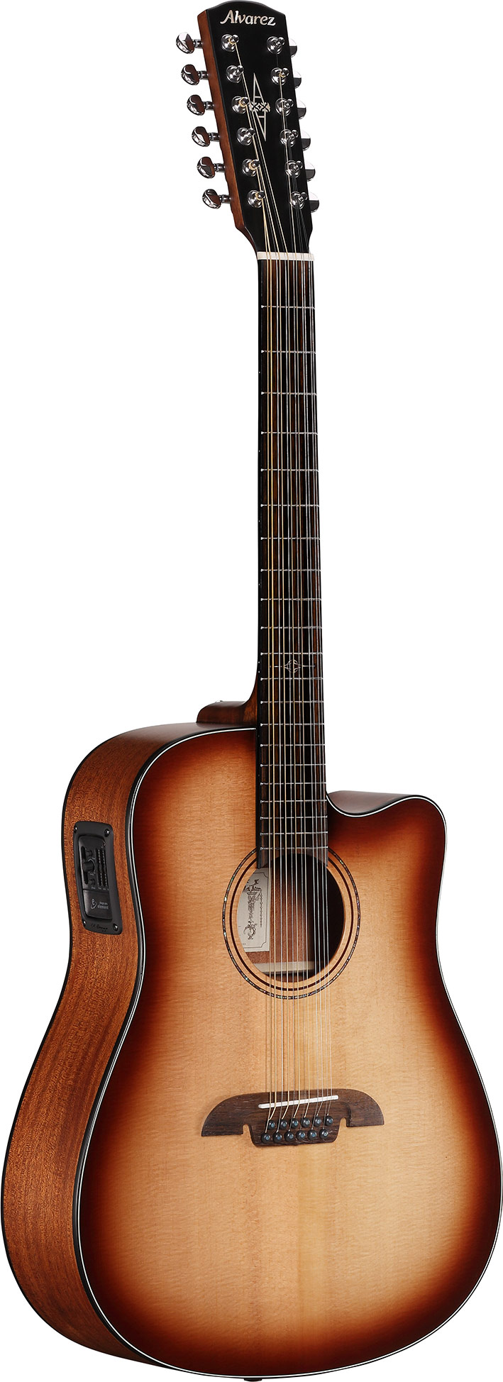 Alvarez Artist Series AD60-12CESHB Dreadnought 12 String Shadowburst ...