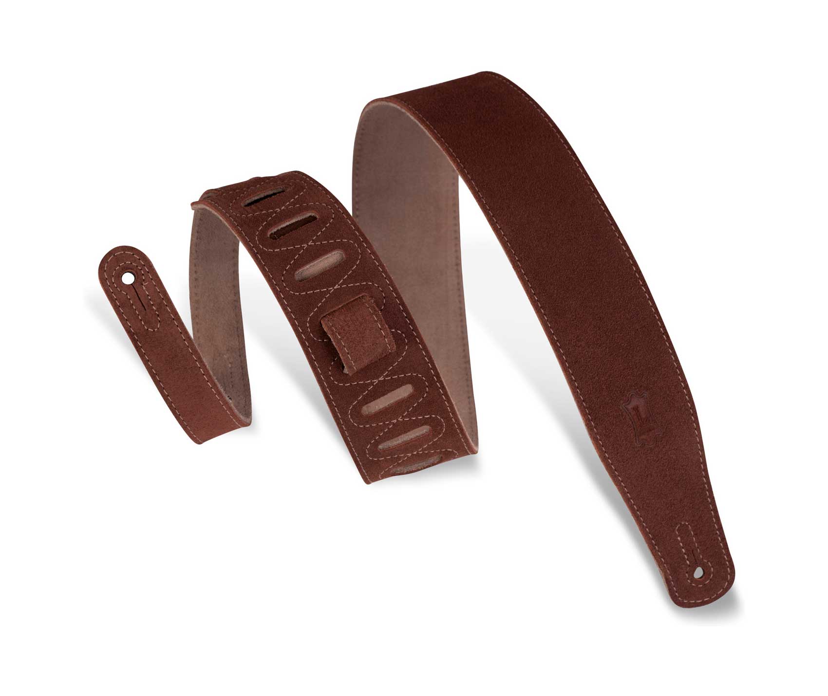 Levy's MS26-RST 2.5 Inch Suede Strap Rust | guitarguitar