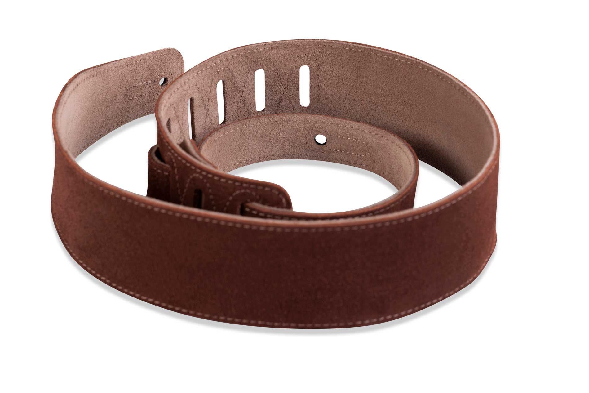 Levy's MS26-RST 2.5 Inch Suede Strap Rust | guitarguitar