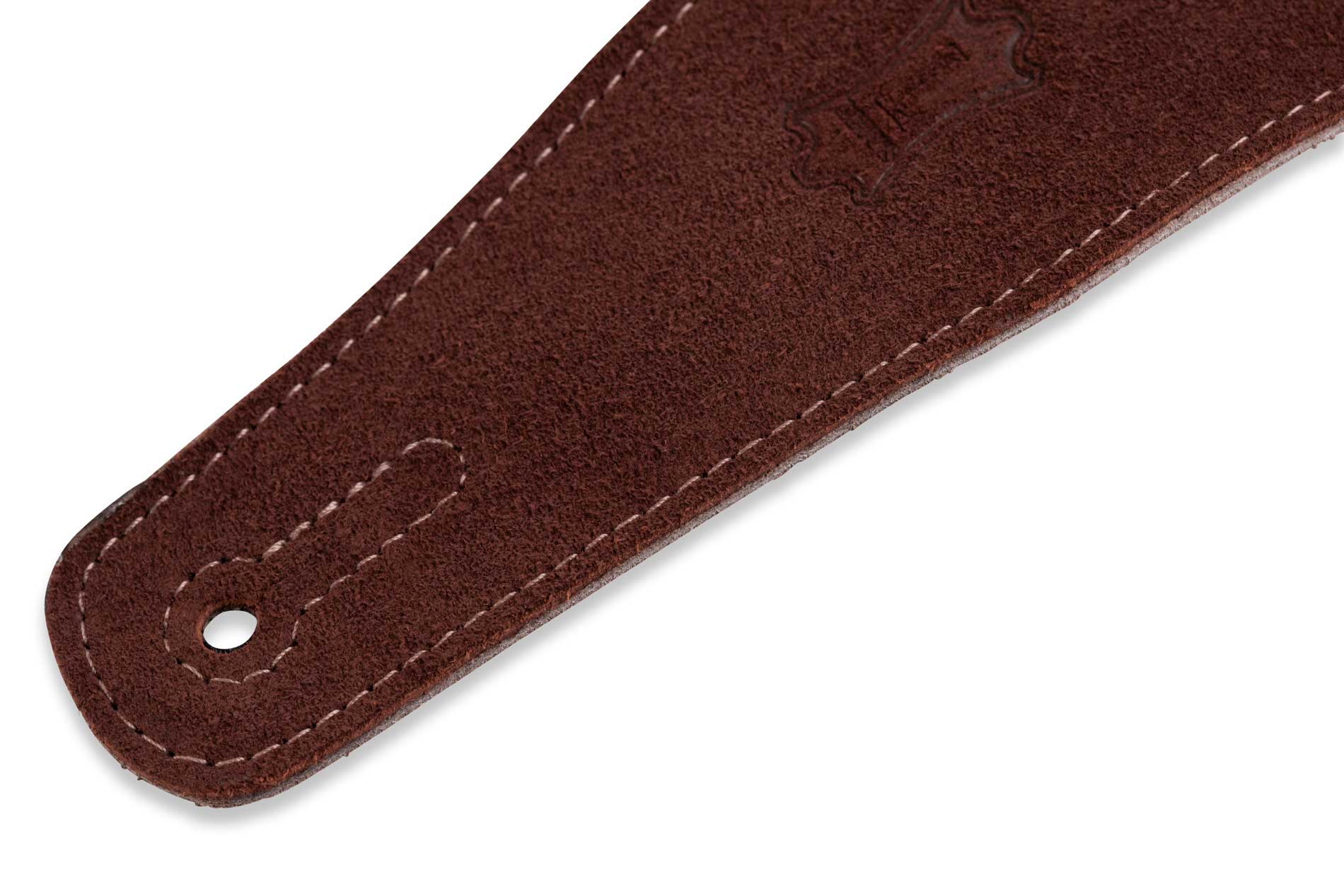 Levy's MS26-RST 2.5 Inch Suede Strap Rust | guitarguitar