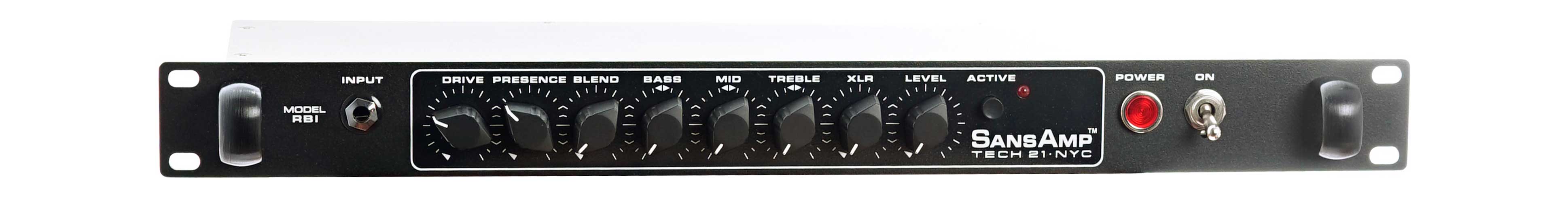 Tech 21 SansAmp RBI - 1U Rackmount for Bass Solid State Bass Amp (Ex ...