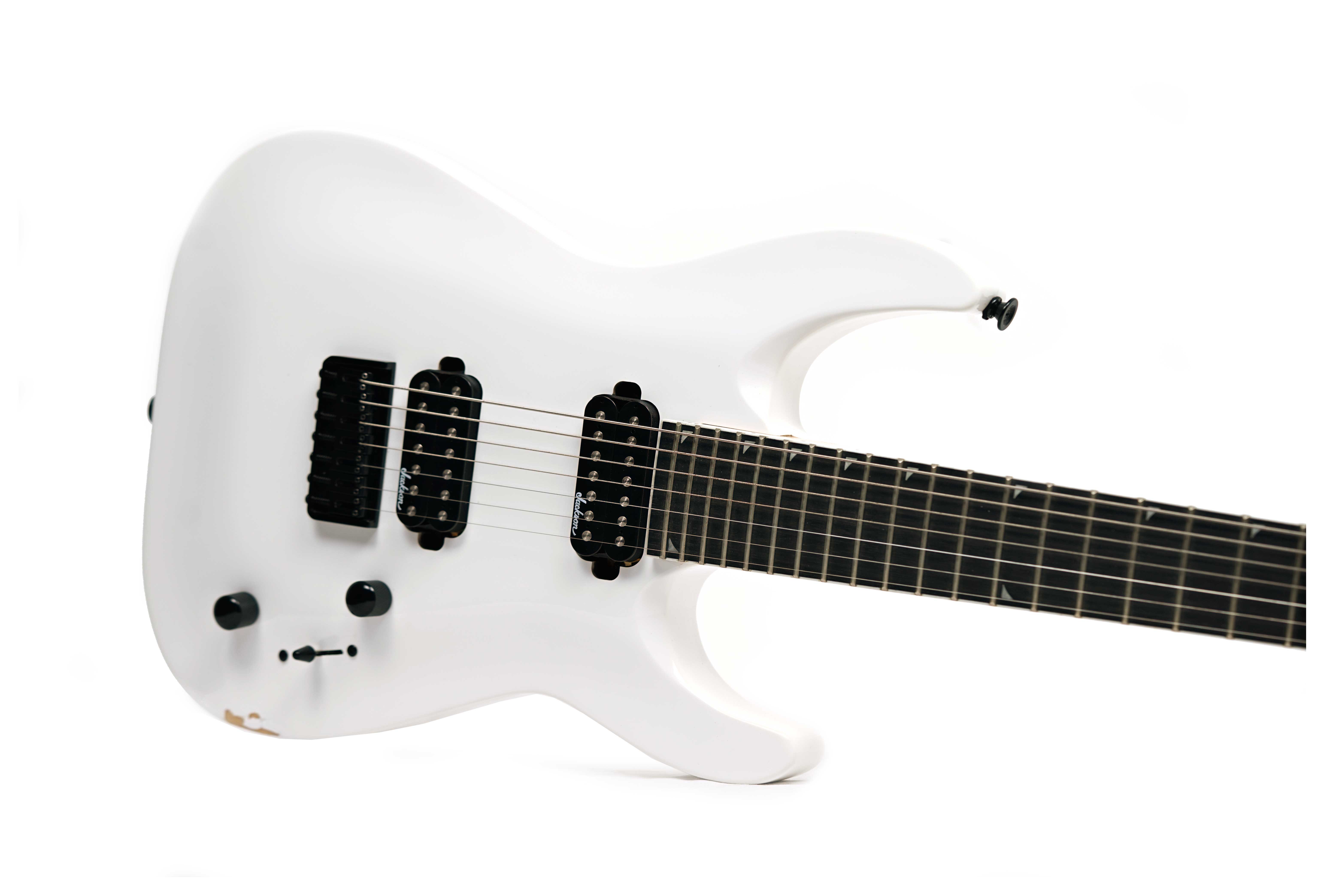 Jackson JS32-7 Dinky Arch Top Snow White Amaranth Fingerboard (Ex-Demo ...