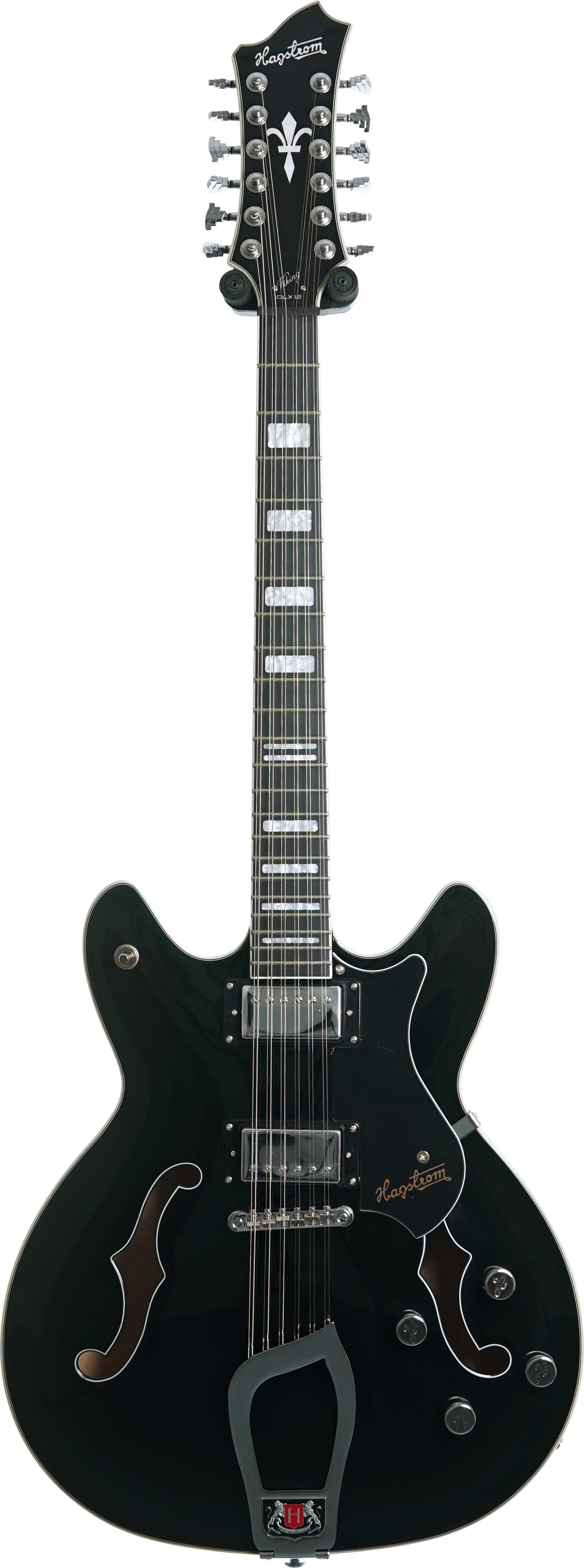 Hagstrom Viking Deluxe 12 String Black (Ex-Demo) #G23020076 | guitarguitar