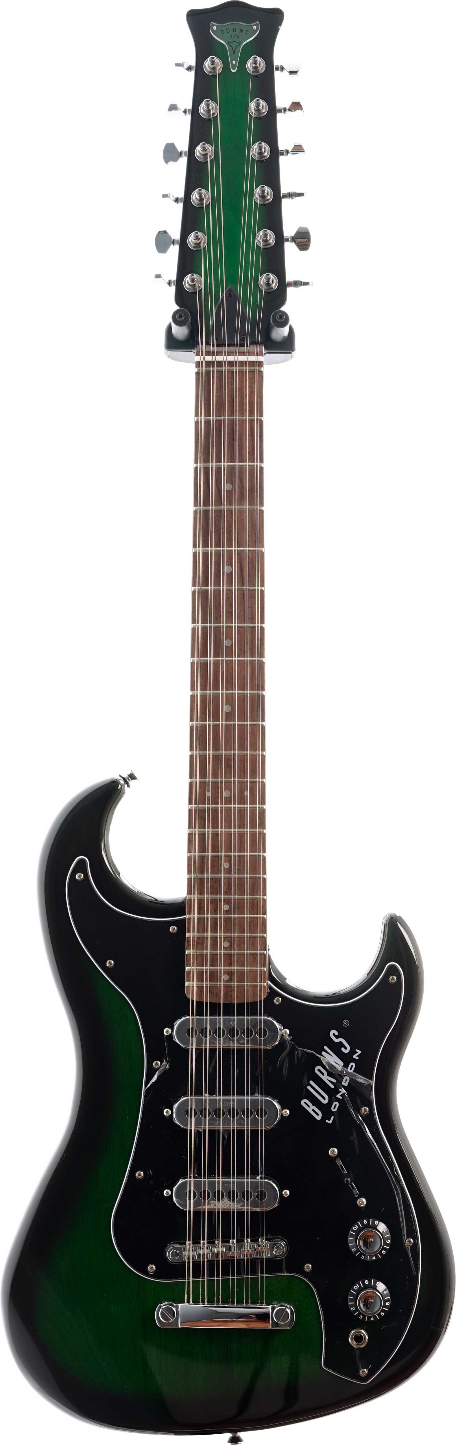 Burns Short Scale Jazz 12 String Green Burst (Ex-Demo) #2212736 ...