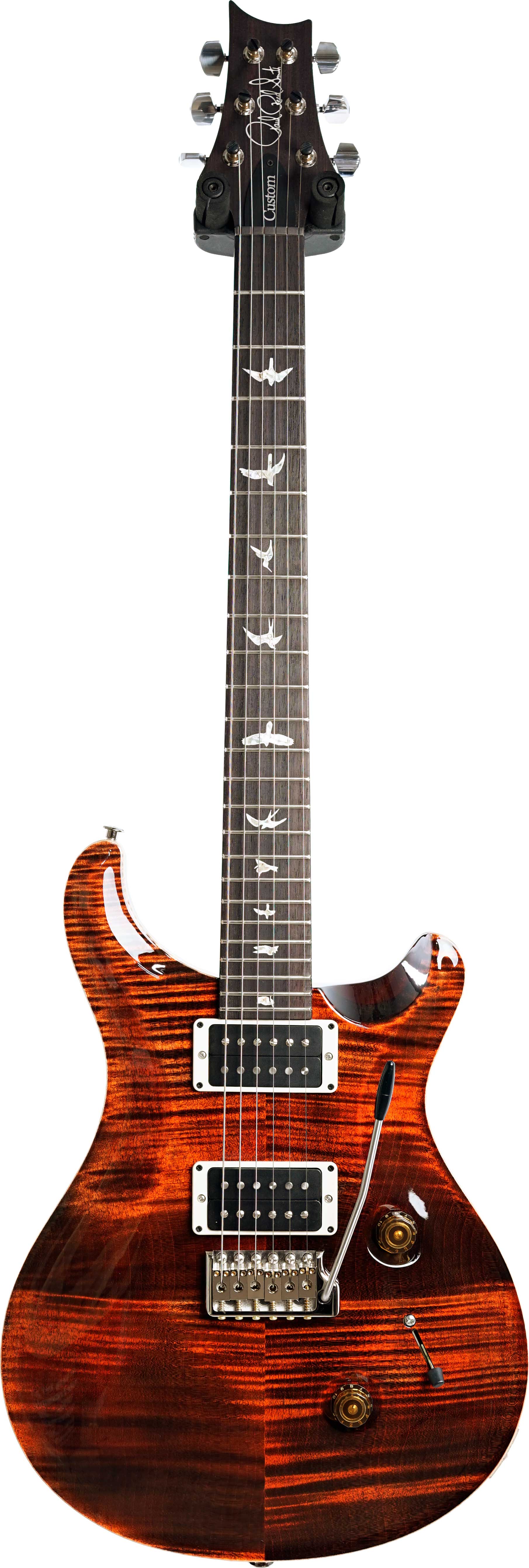 PRS Custom 24 Orange Tiger Pattern Thin #0355096 | guitarguitar