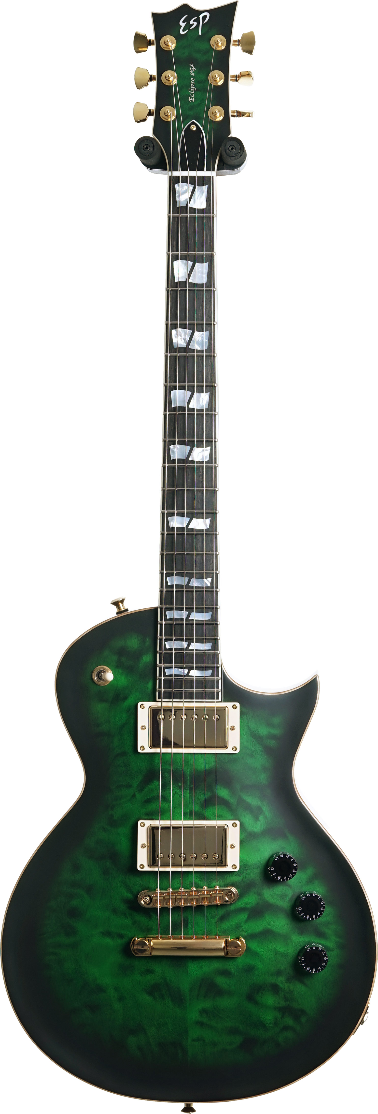 ESP USA Eclipse Quilt Maple Dark Green Sunburst Gold Hardware #US23215 ...