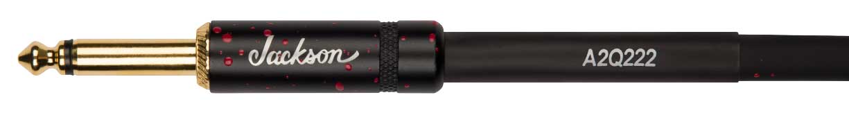 Jackson High Performance Cable Black and Red Blood Splatter 21.85ft ...