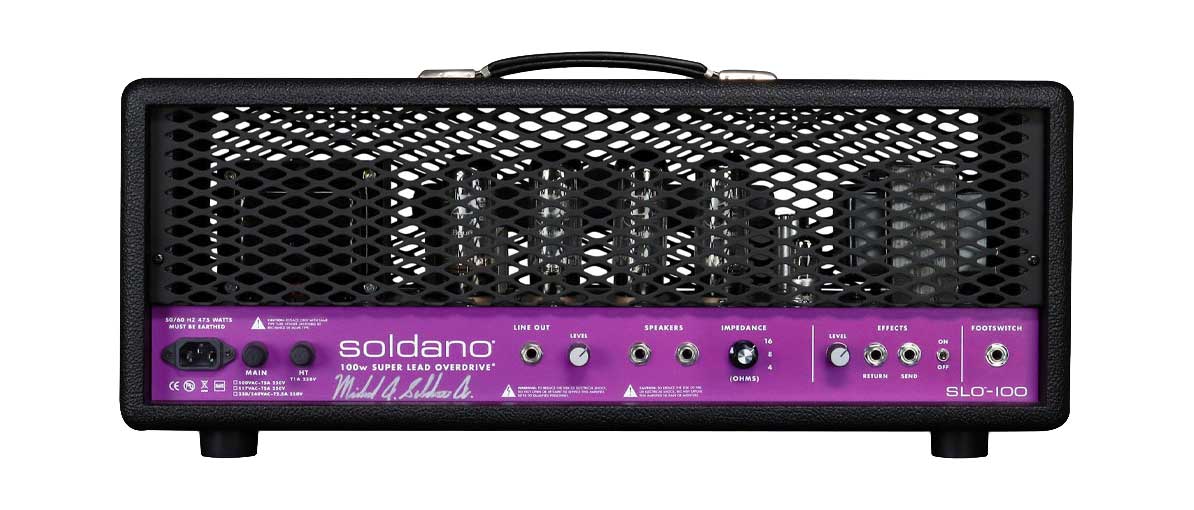 Soldano SLO-100 Purple Panel Custom Signed Valve Amp Head | guitarguitar