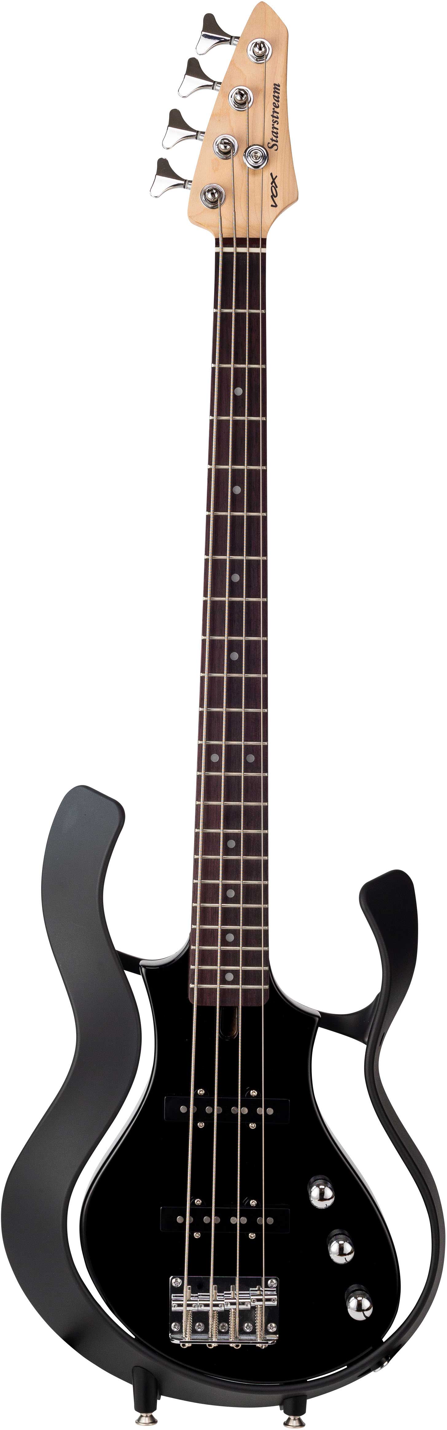 Vox Starstream Short Scale Bass Guitar 2S Single Coil Black | guitarguitar