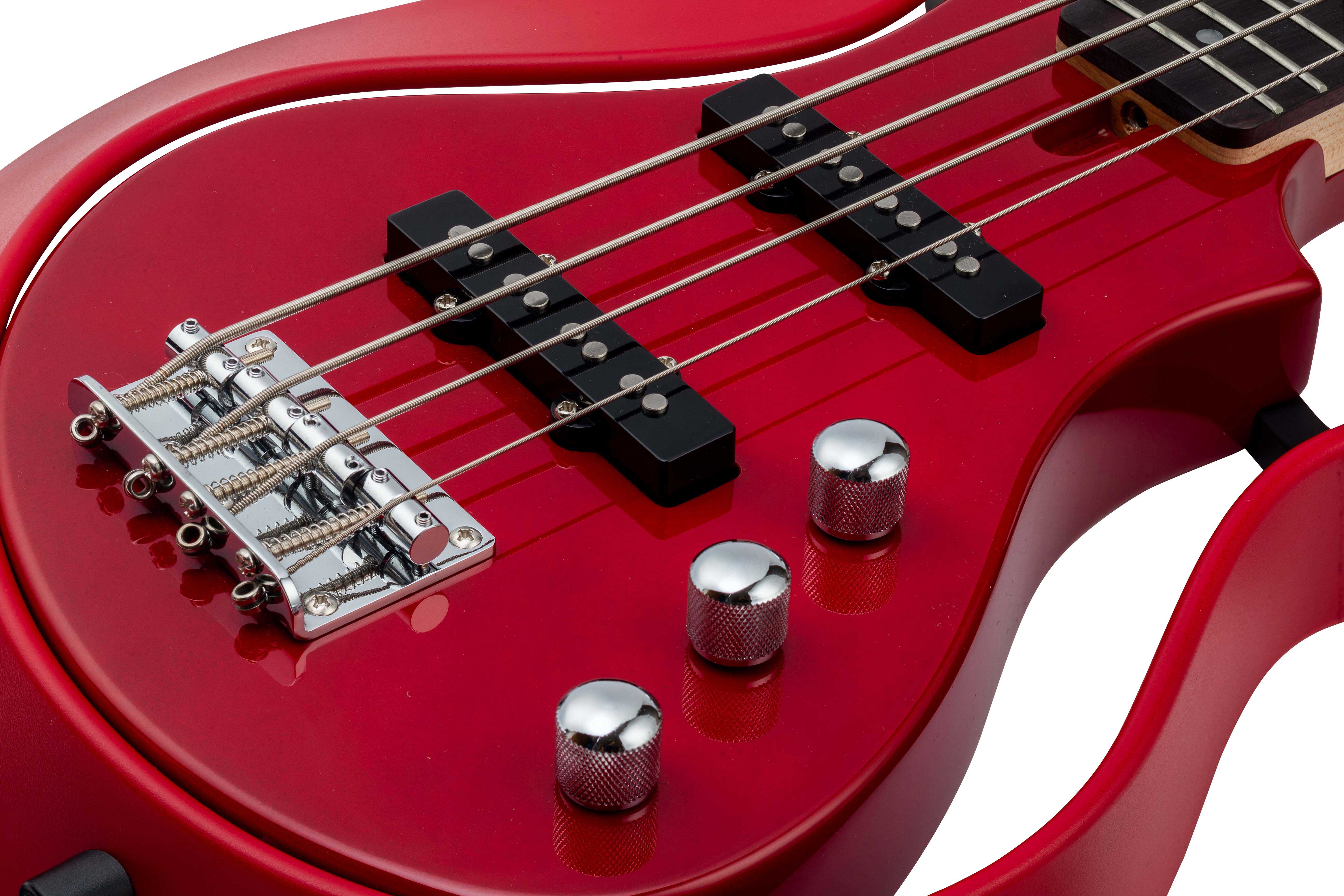 Vox Starstream Short Scale Bass Guitar 2S Single Coil Red | guitarguitar