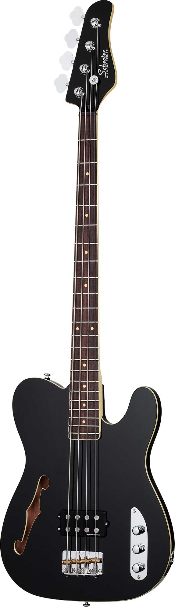 Schecter Baron-H Vintage Bass Gloss Black | guitarguitar