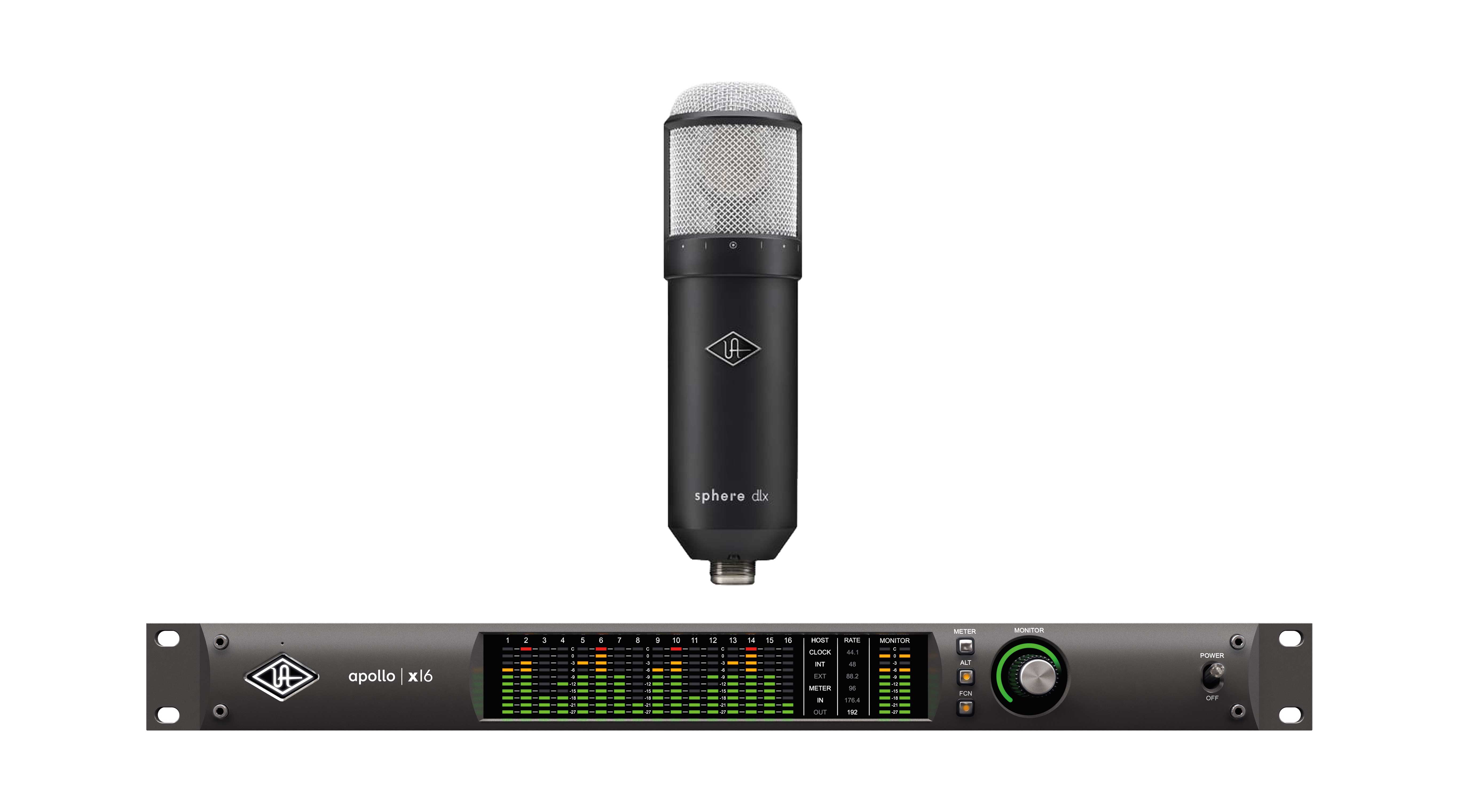 Universal Audio Apollo x16 Heritage Edition With Sphere DLX Microphone | guitarguitar