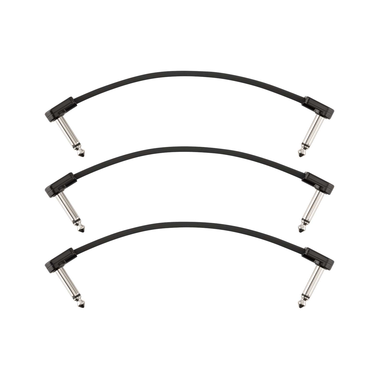 Fender Blockchain 6 Inch Patch Cable 3-Pack Angle/Angle | guitarguitar