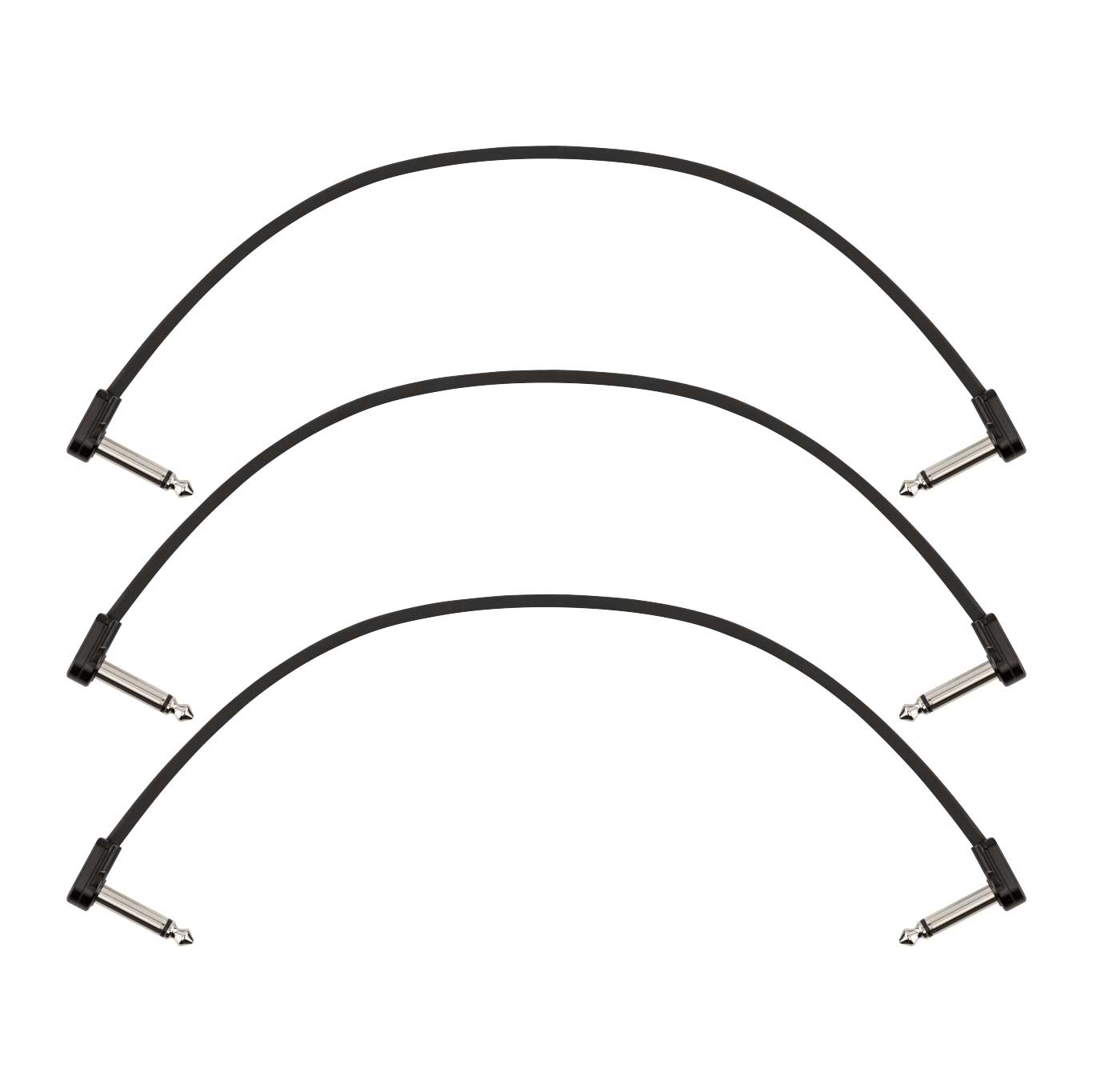 Fender Blockchain 12 Inch Patch Cable 3-Pack Angle/Angle | guitarguitar