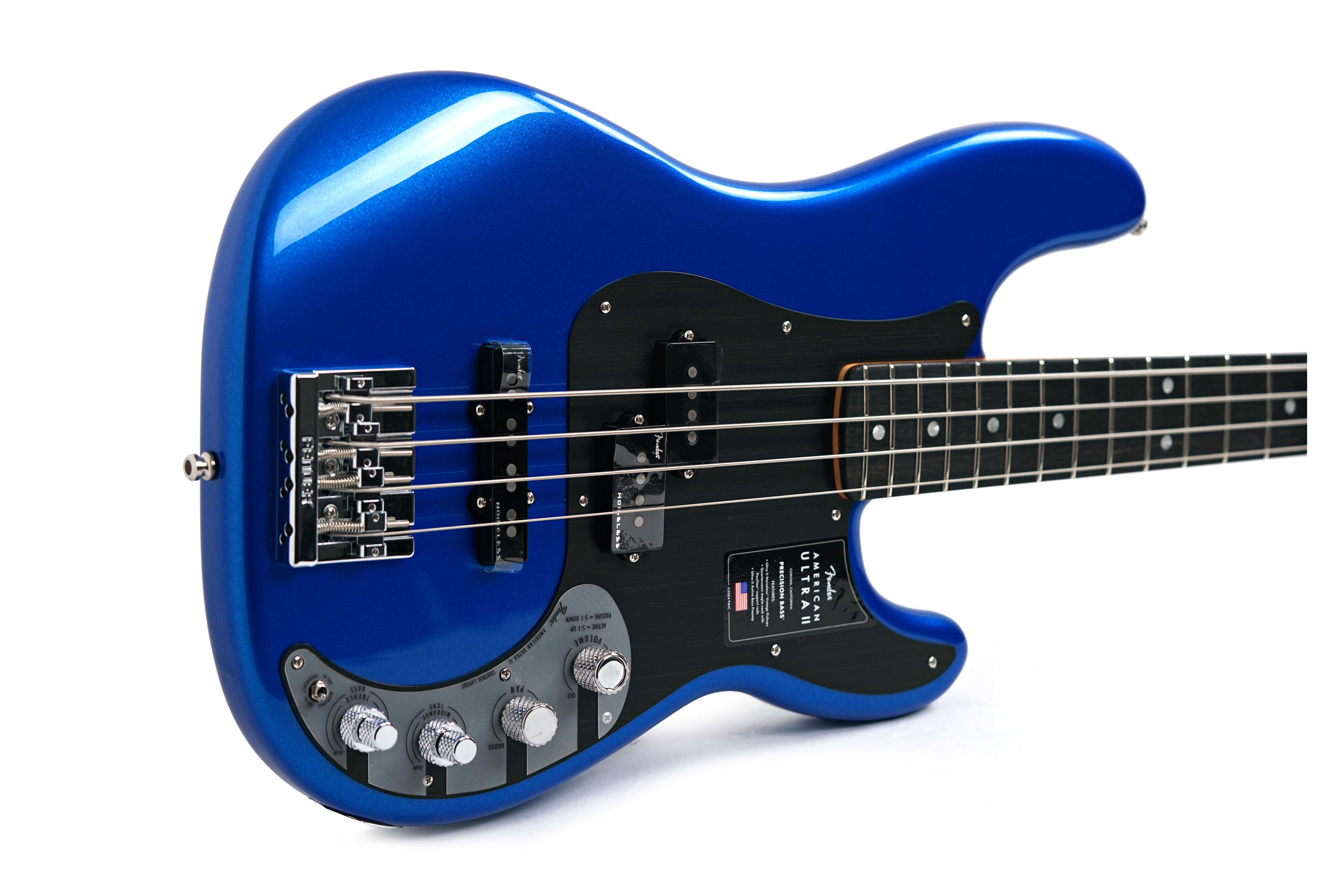 Fender American Ultra II Precision Bass Ebony Fingerboard Noble Blue # ...