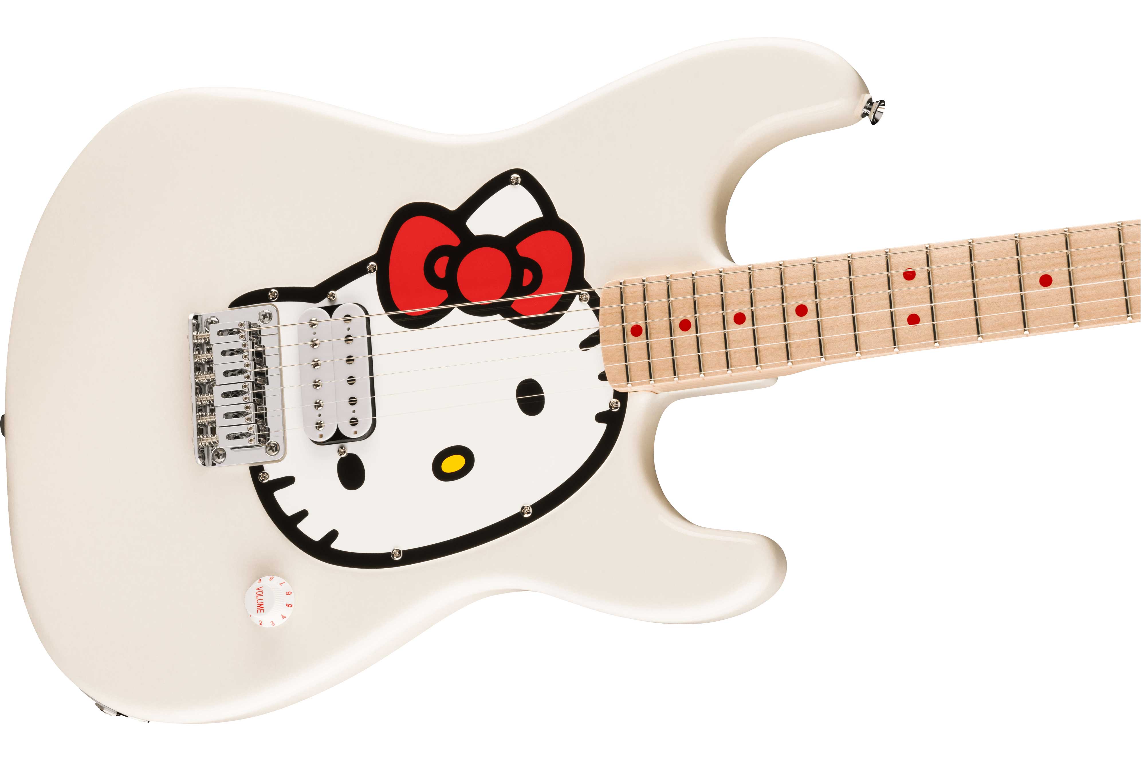 Squier Hello Kitty Stratocaster White Maple Fingerboard | guitarguitar