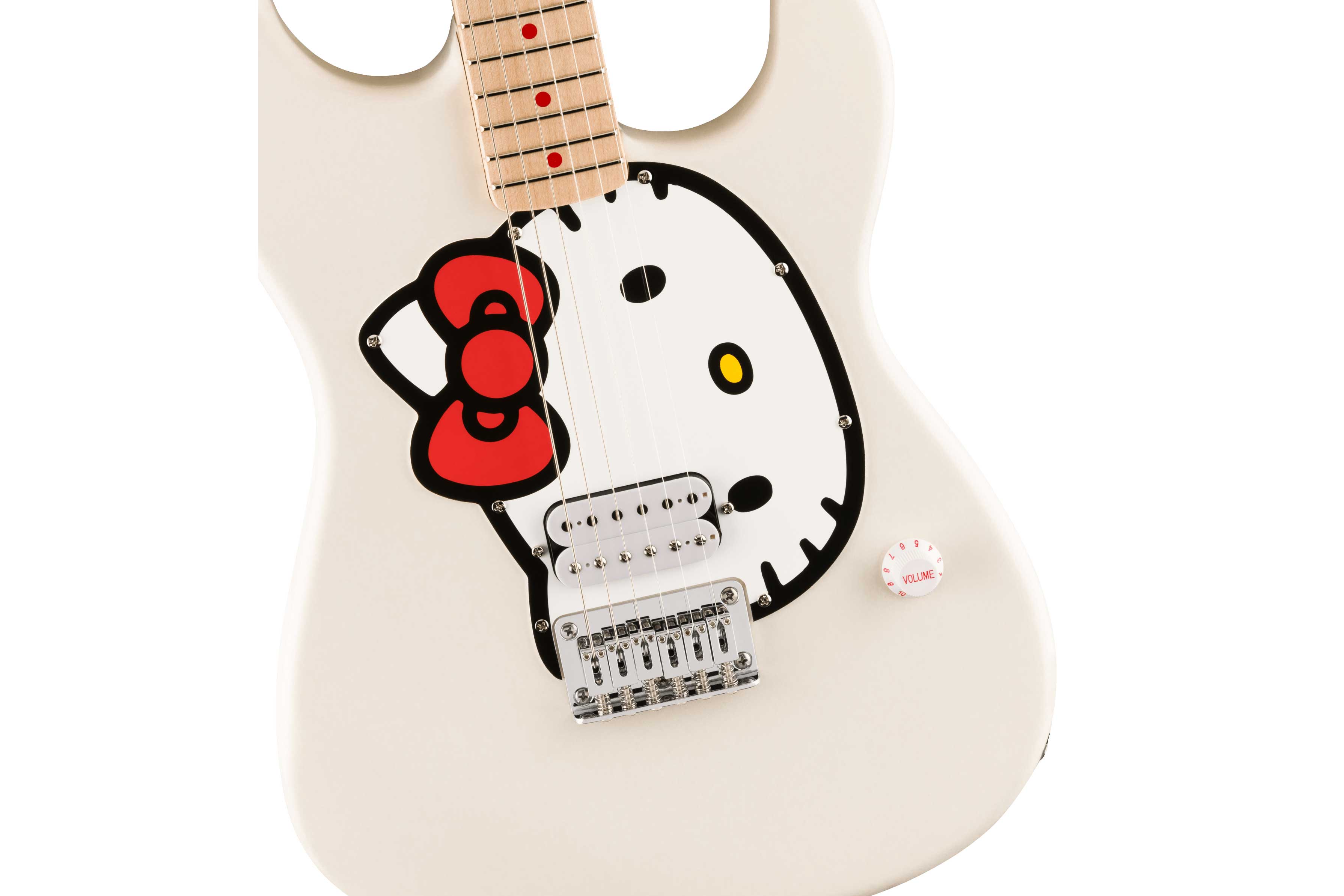 Squier Hello Kitty Stratocaster White Maple Fingerboard | guitarguitar