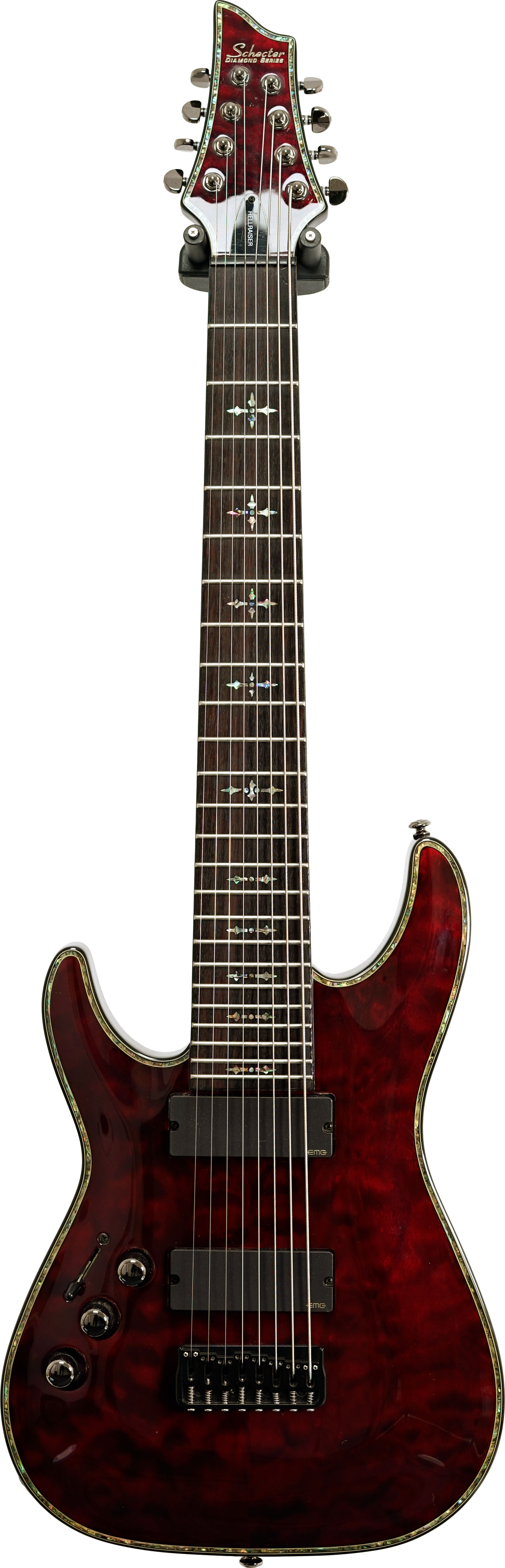 Schecter Hellraiser C-8 Black Cherry Left Handed (Pre-Owned) | guitarguitar