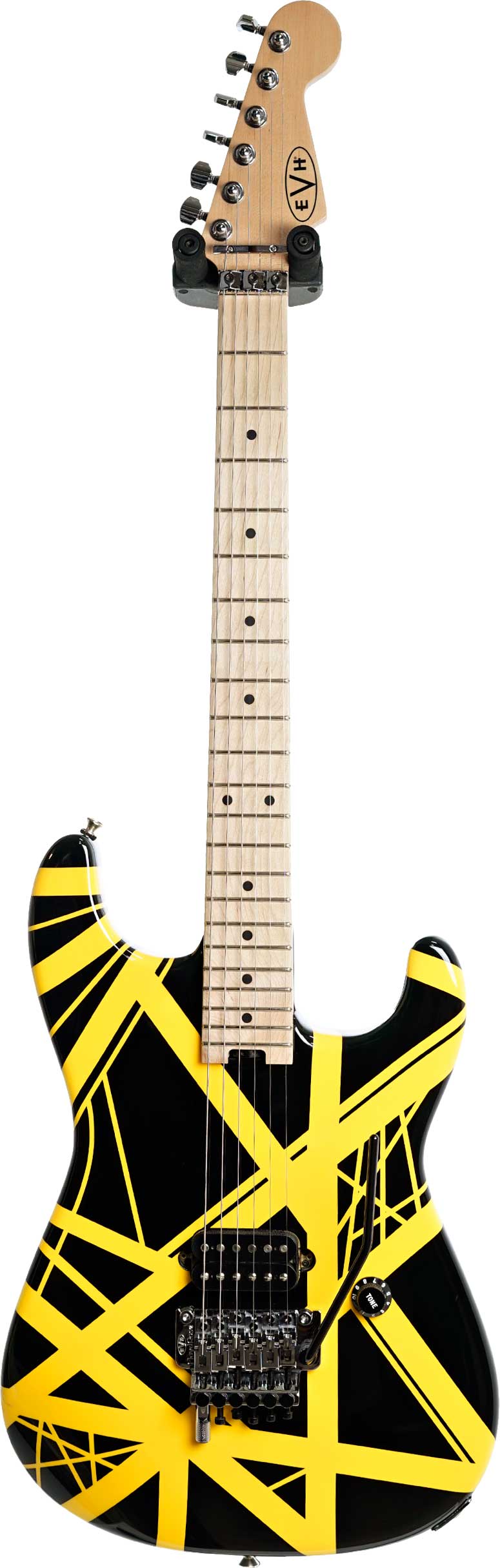 EVH Striped Series Black with Yellow Stripes (Pre-Owned) | guitarguitar