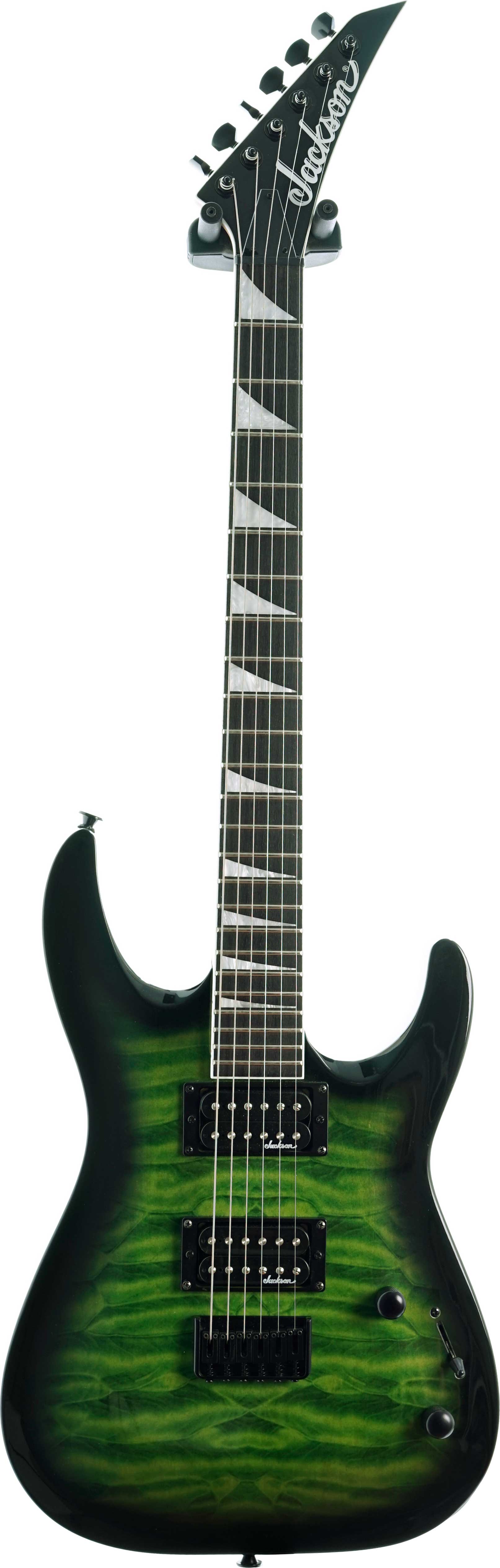 Jackson JS32Q Dinky Archtop Trans Green Burst (Pre-Owned) | guitarguitar