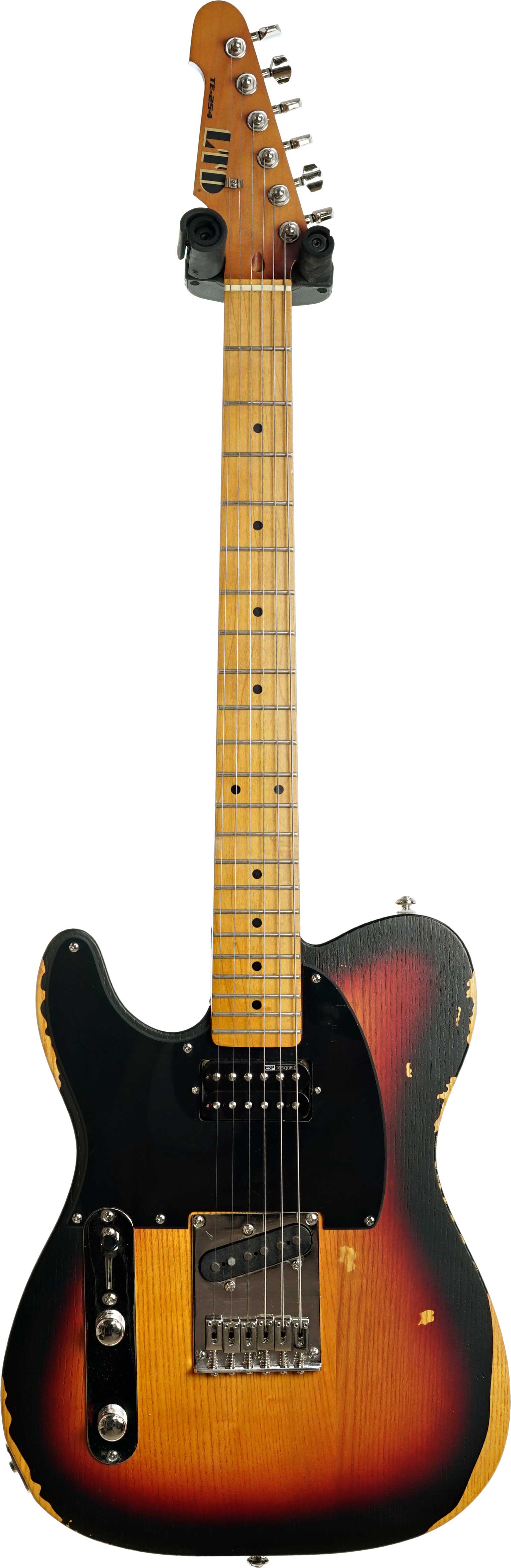 ESP LTD TE-254 Distressed 3 Tone Sunburst Left Handed (Pre-Owned ...