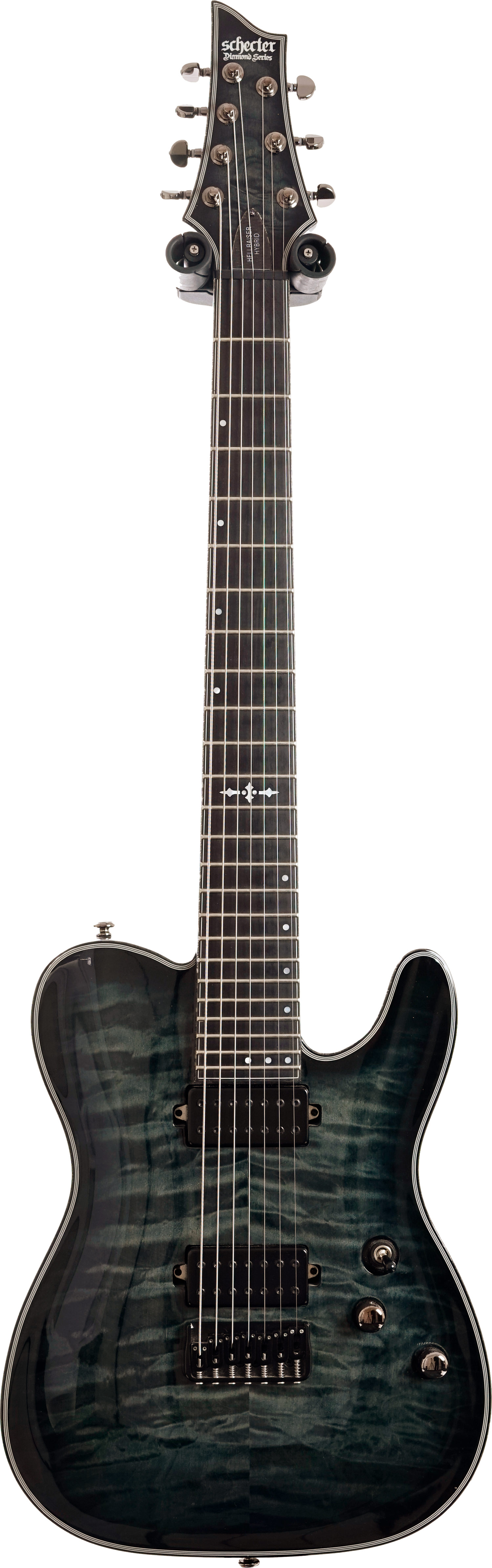 Schecter Hellraiser Hybrid PT 7 Trans Black Burst (Pre-Owned ...