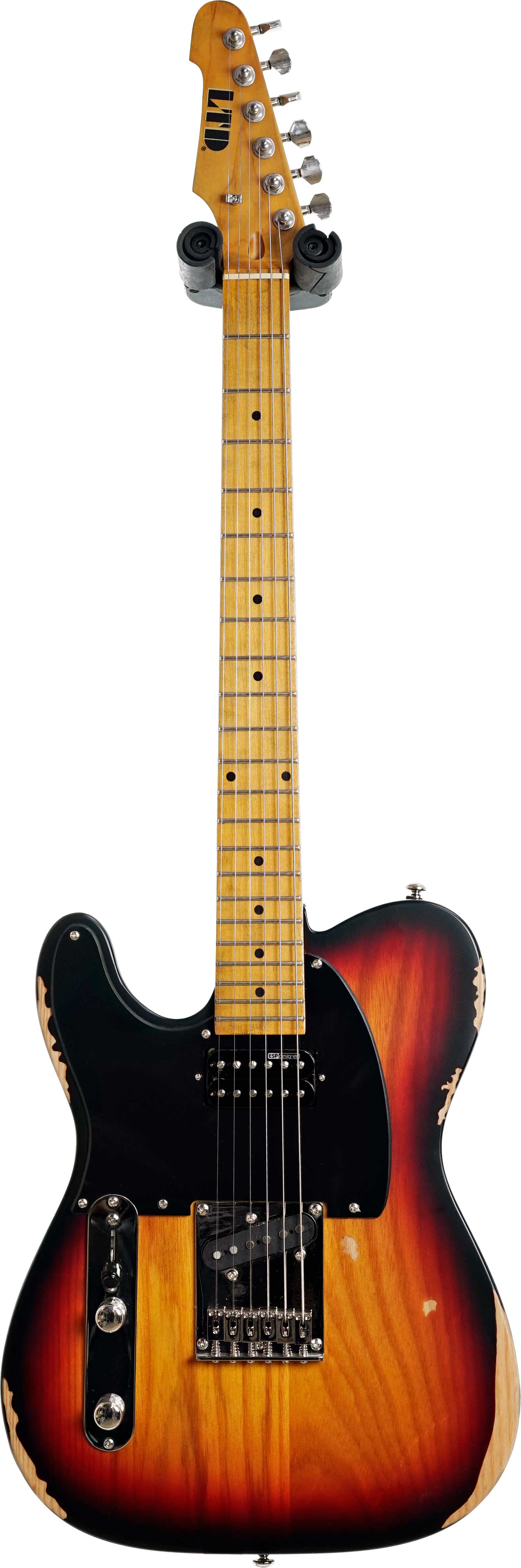 ESP LTD TE-254 Distressed 3 Tone Sunburst Left Handed (Pre-Owned ...