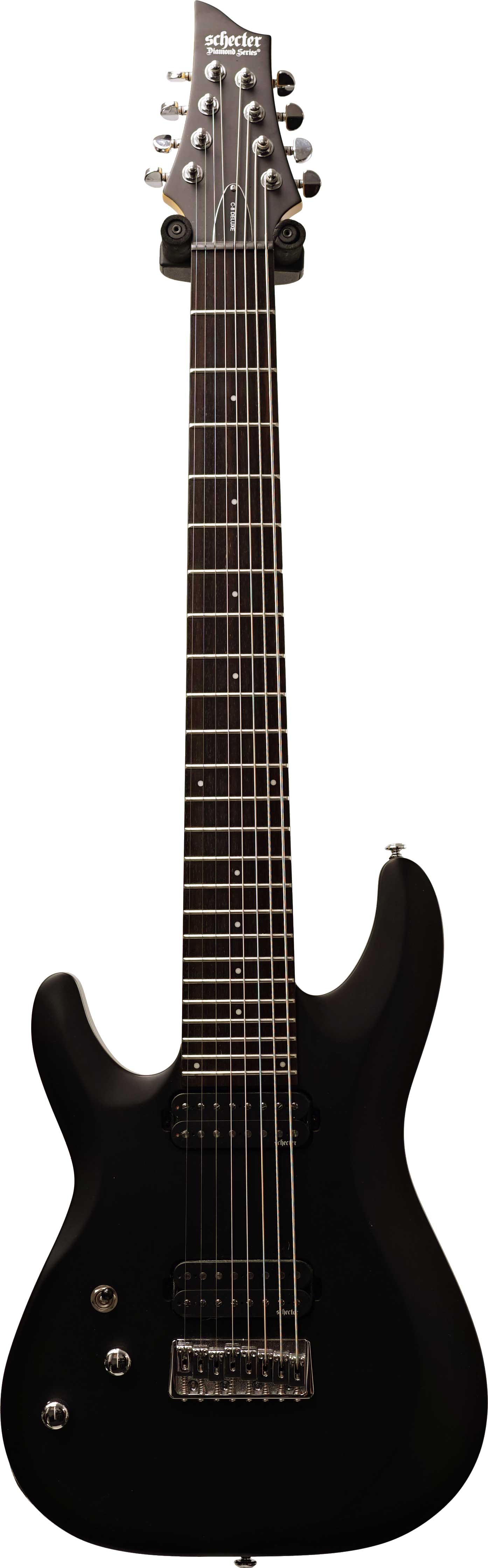 Schecter C-8 Deluxe Left Handed Satin Black (Pre-Owned) #IW18122098 ...
