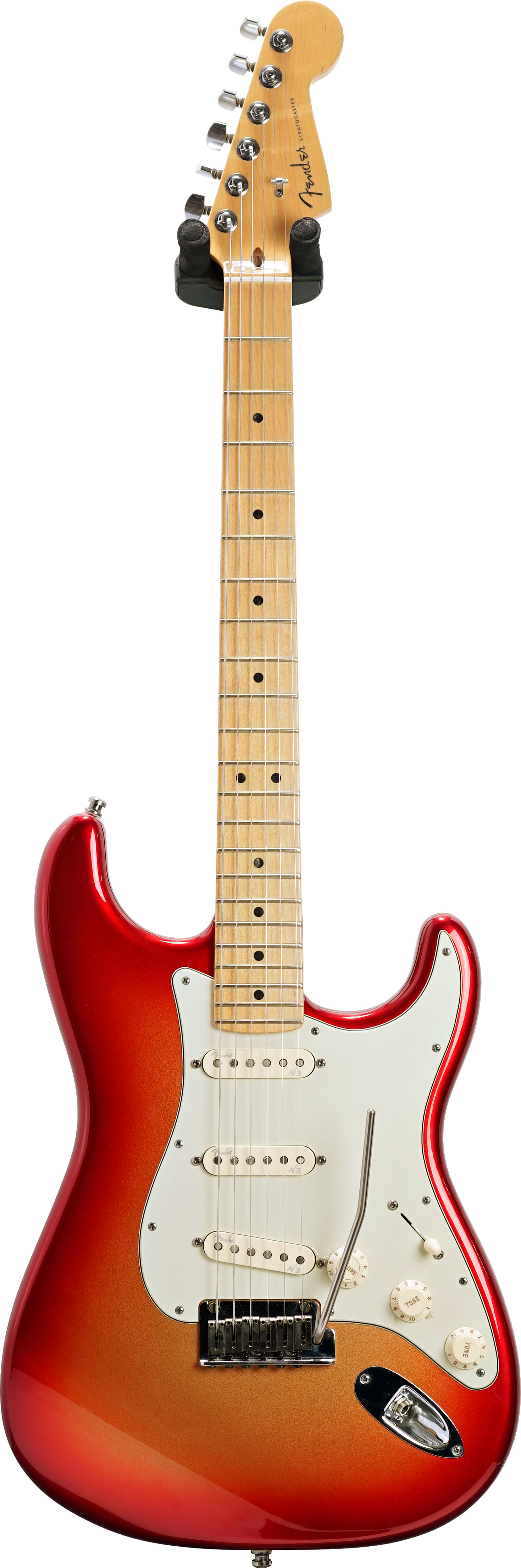Fender American Deluxe Stratocaster Sunset Metallic Maple Fingerboard ...