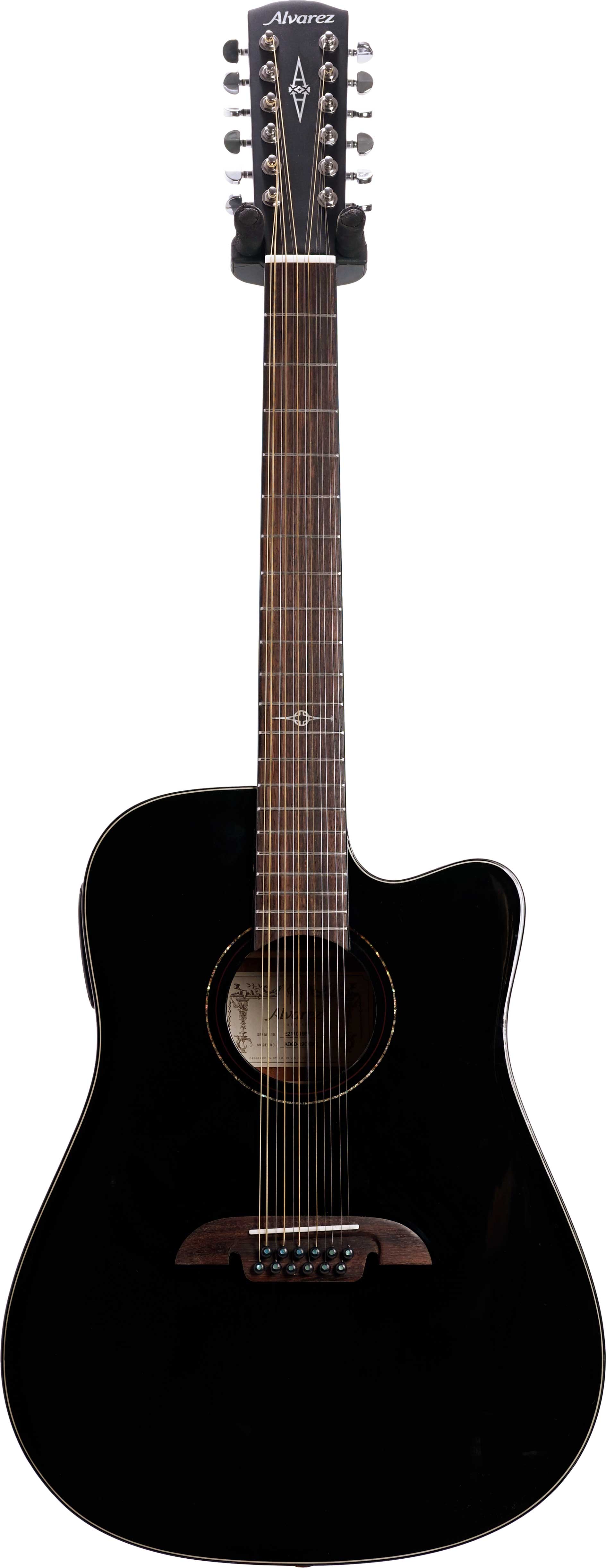 Alvarez Artist Series AD60-12CEBK Dreadnought 12 String Black (Pre ...
