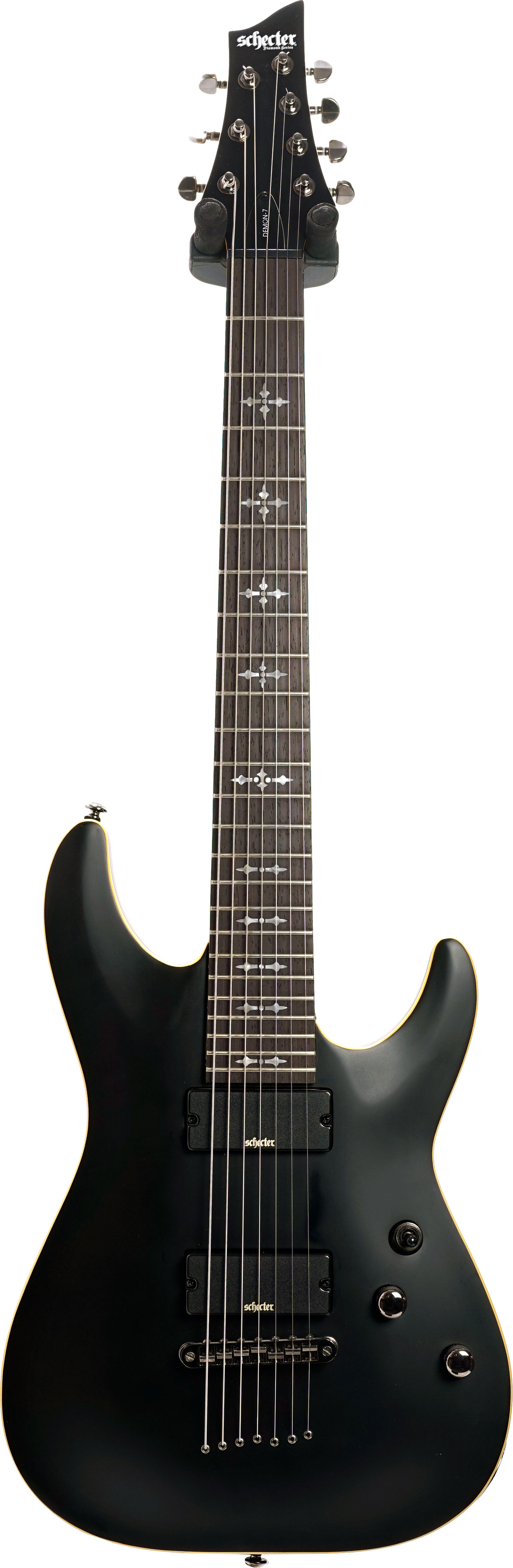 Schecter Demon 7 Black (Pre-Owned) #W121090325 | guitarguitar