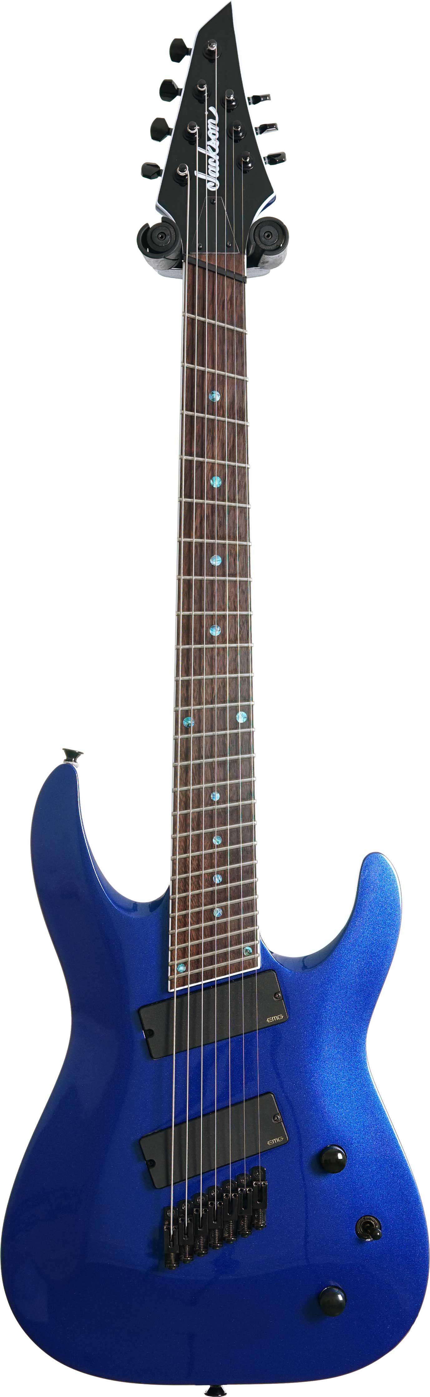 Jackson X Series Soloist Archtop SLAT7 MS Fan Fret Metallic Blue (Pre ...