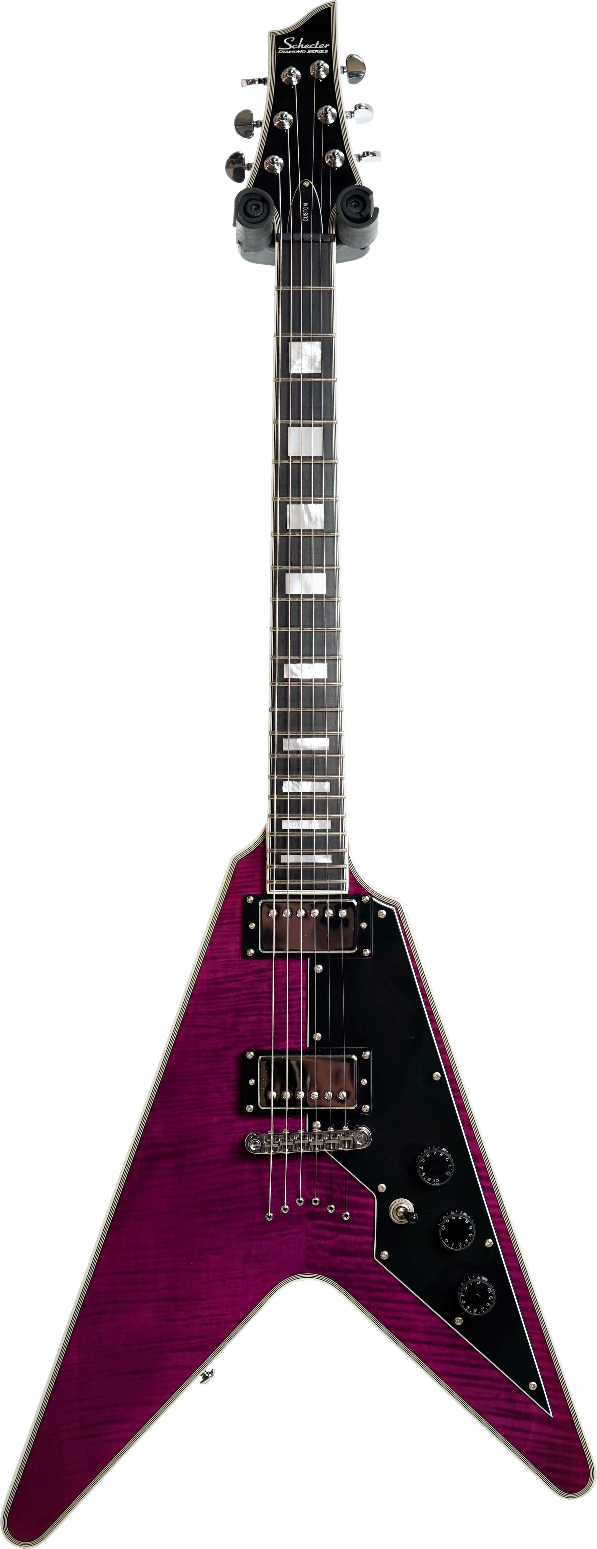 Schecter V-1 Custom Trans Purple (Pre-Owned) #W20051132 | guitarguitar