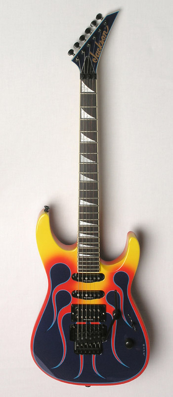 Jackson DK2 Blue Orange Flames | guitarguitar