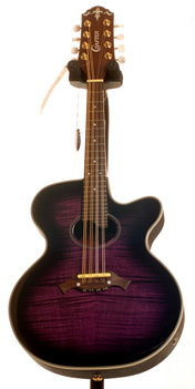 Crafter M75E Mandolin Transparent Purple | guitarguitar