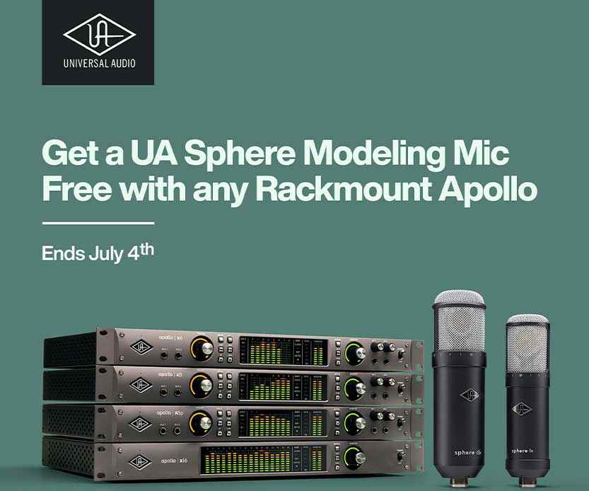 Universal Audio Apollo x8 With Sphere LX Microphone | guitarguitar